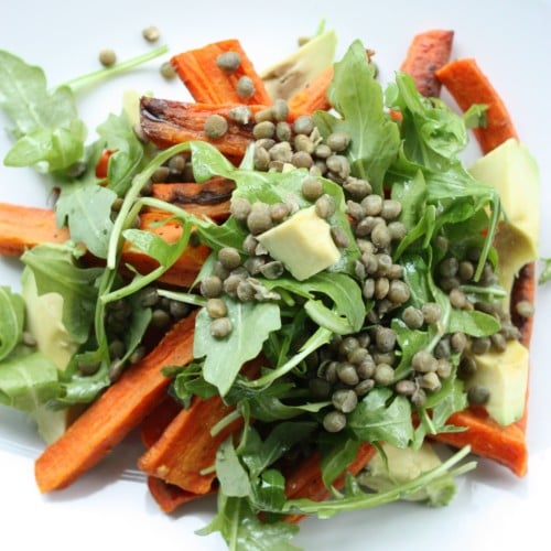 Roasted Carrot and Avocado Salad | The Full Helping