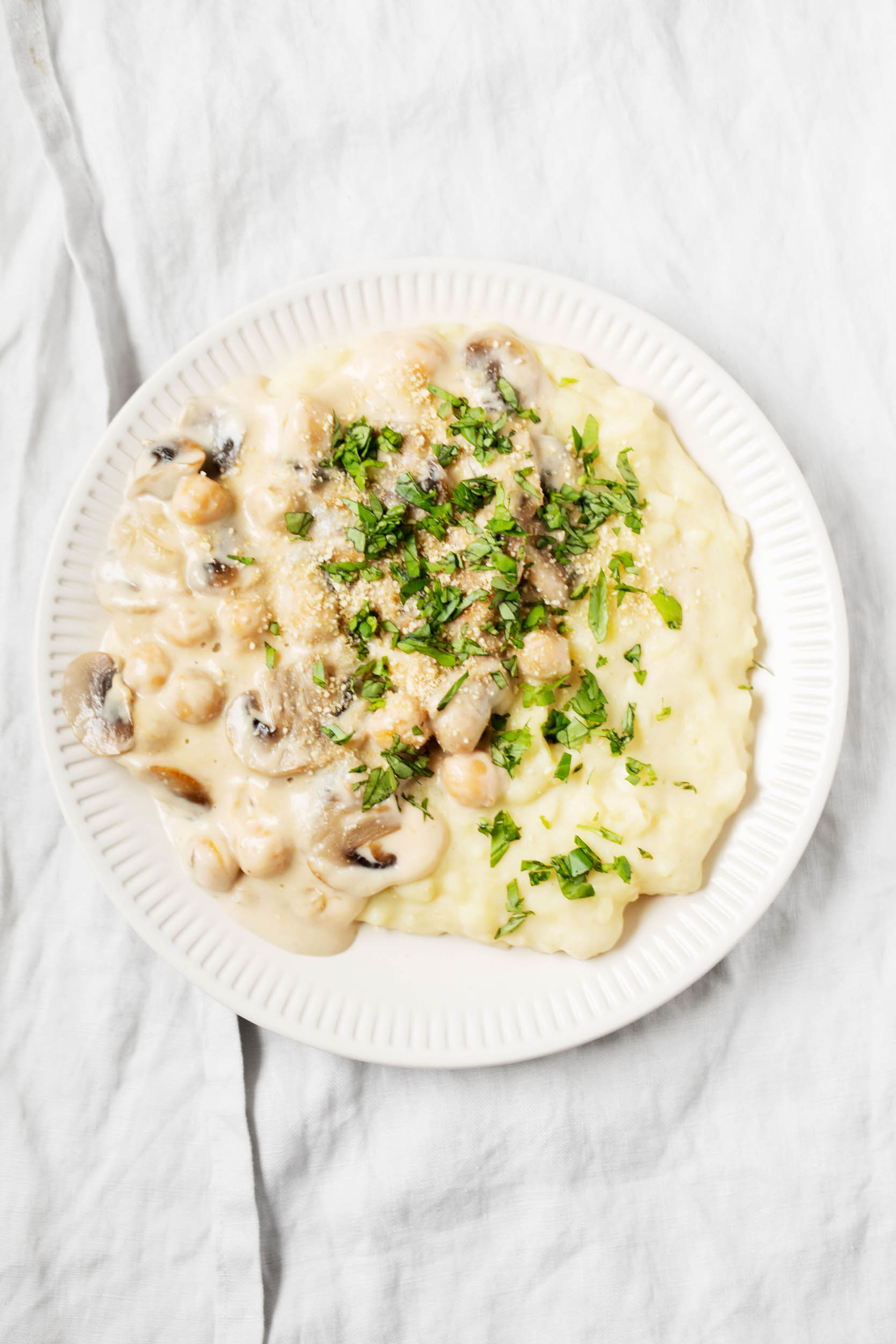 Creamy Chickpeas & Mashed Potatoes | The Full Helping
