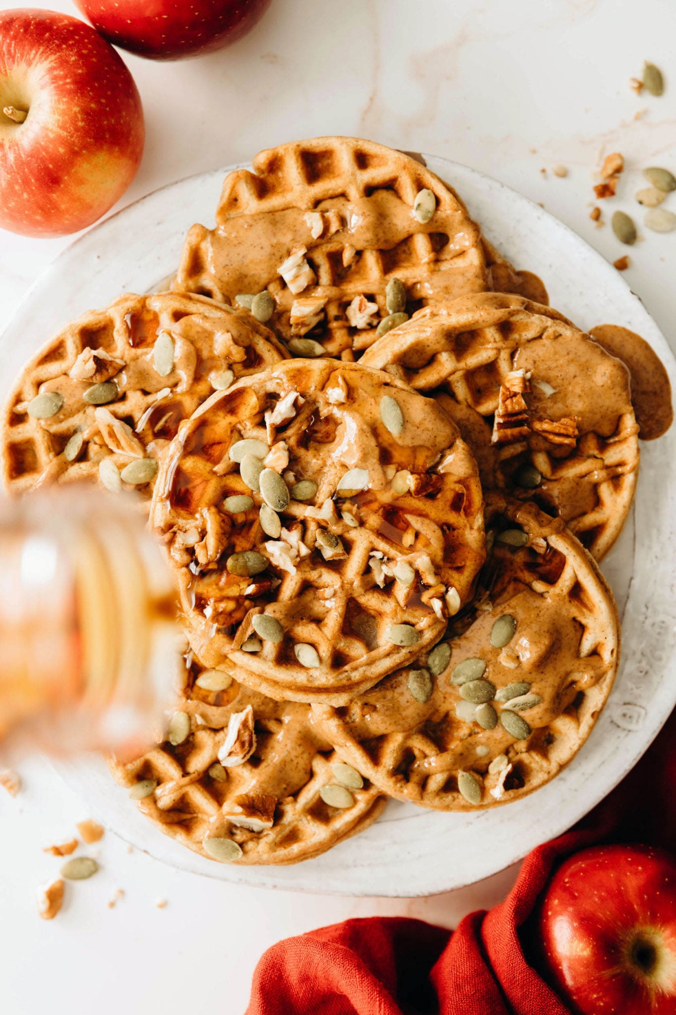 Vegan Apple Waffles | The Full Helping