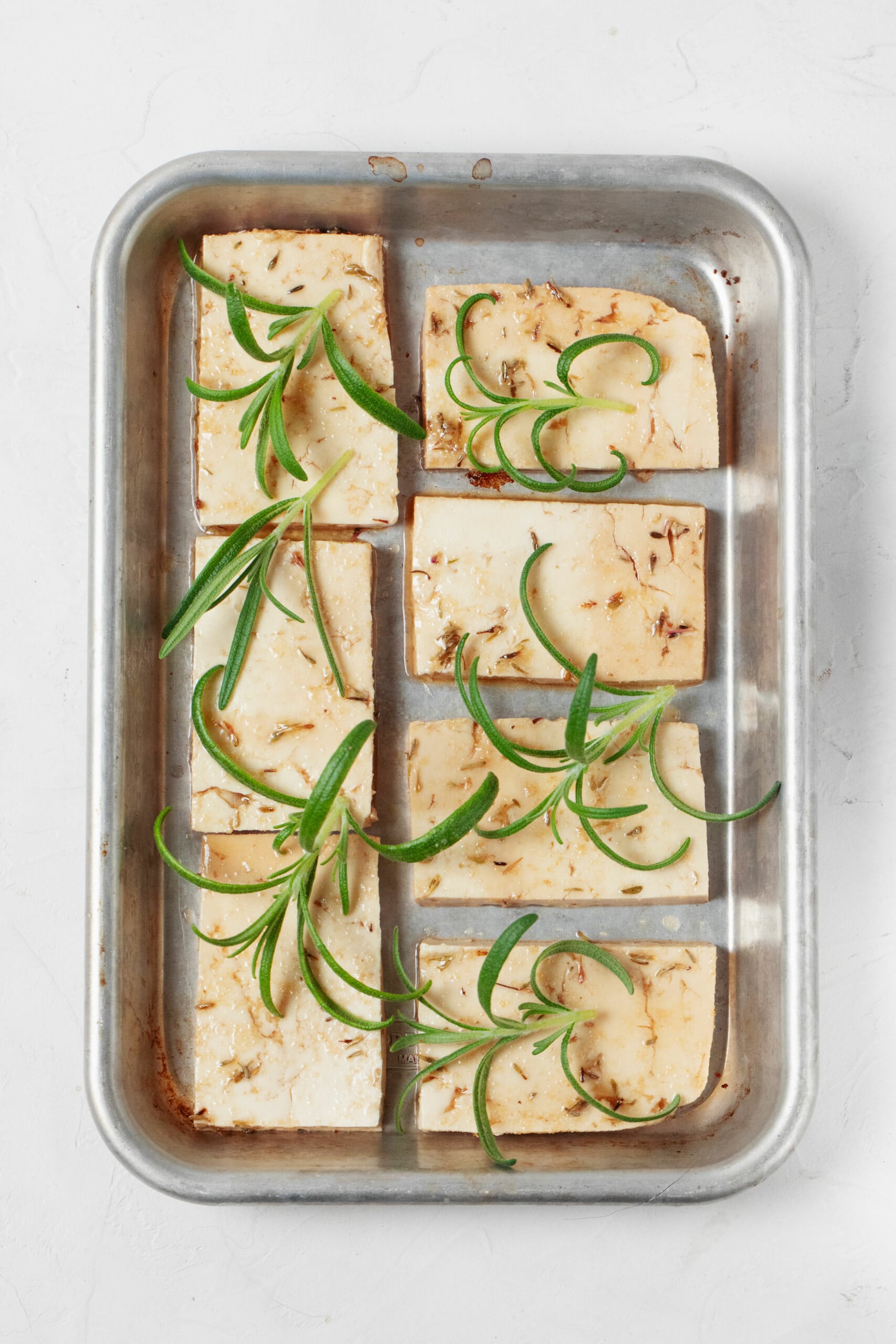 Lemon-Marinated Baked Tofu Slices