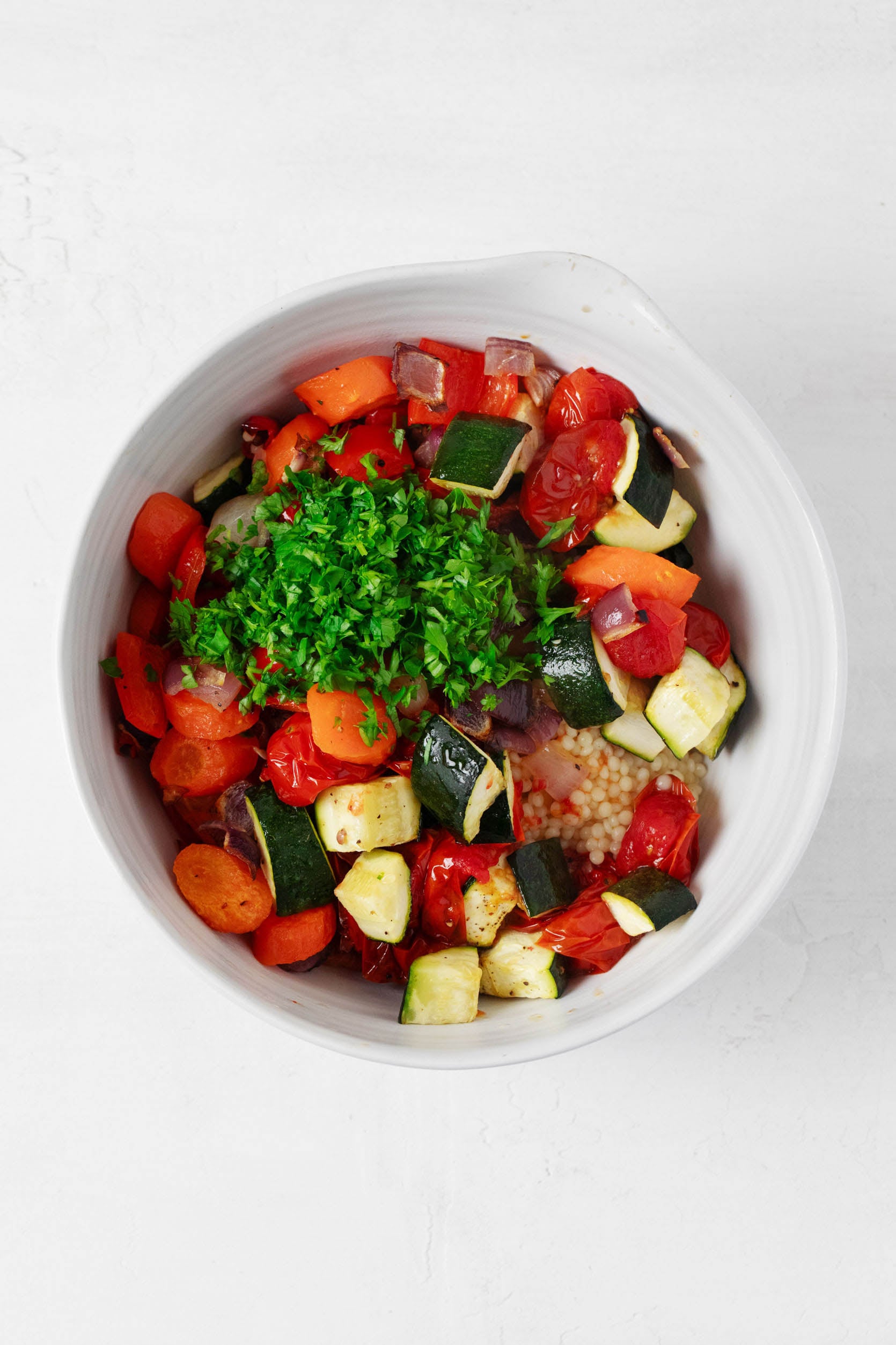 Roasted Vegetable Pearl Couscous Salad – Green light Fit