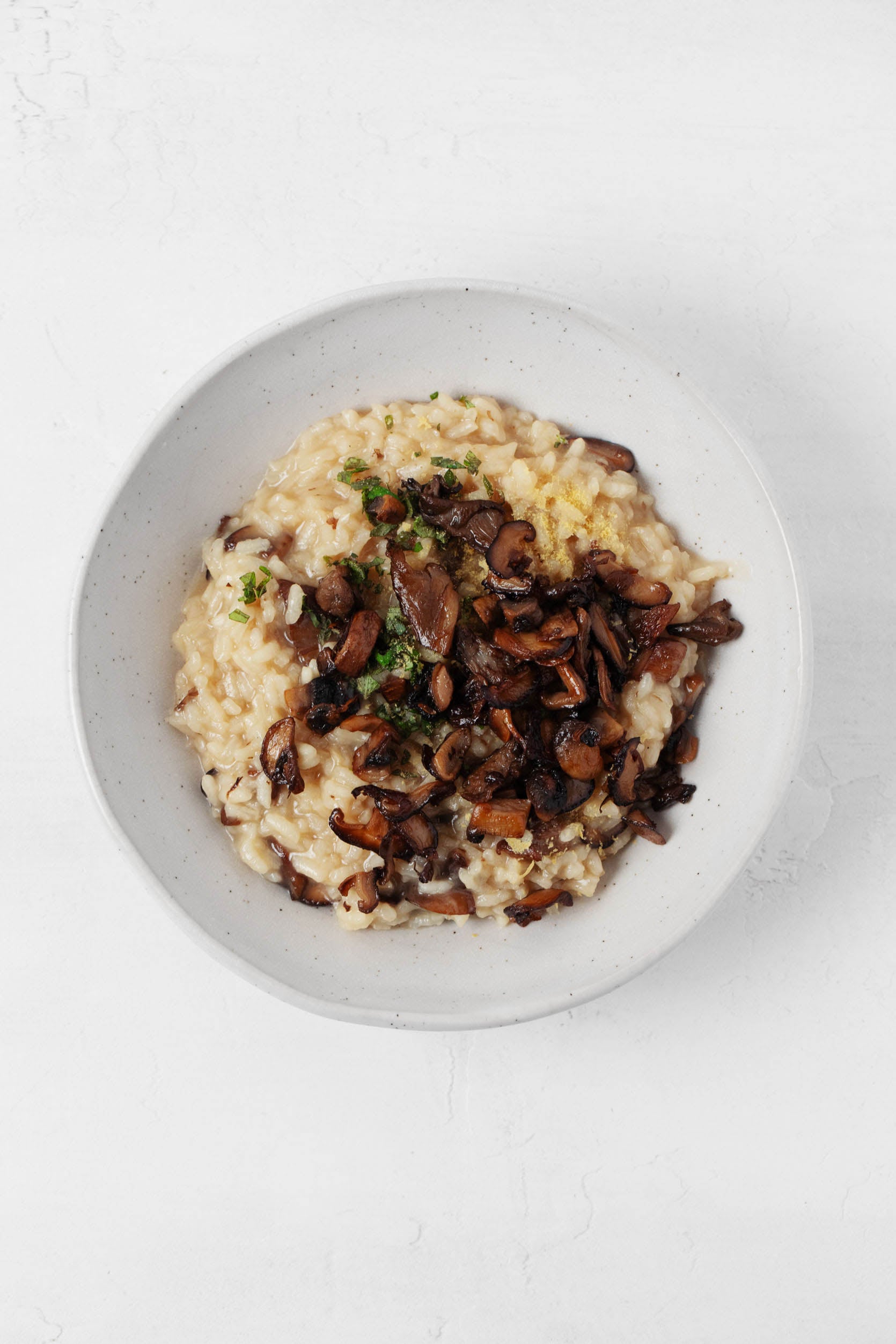 Savory Vegan Risotto with Mixed Mushrooms | The Full Helping